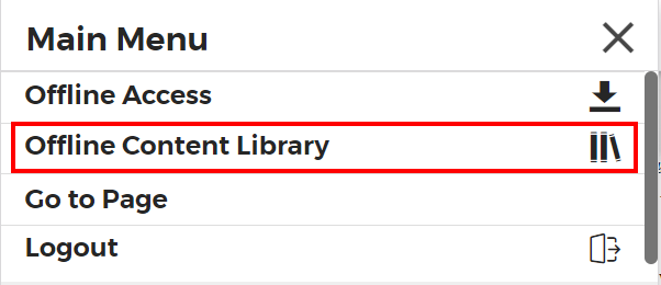 Offline Content Library